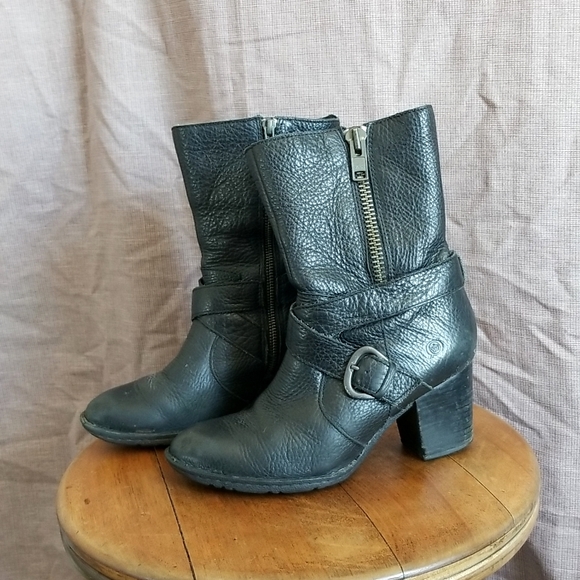 Born | Shoes | Born Leather Moto Boots | Poshmark